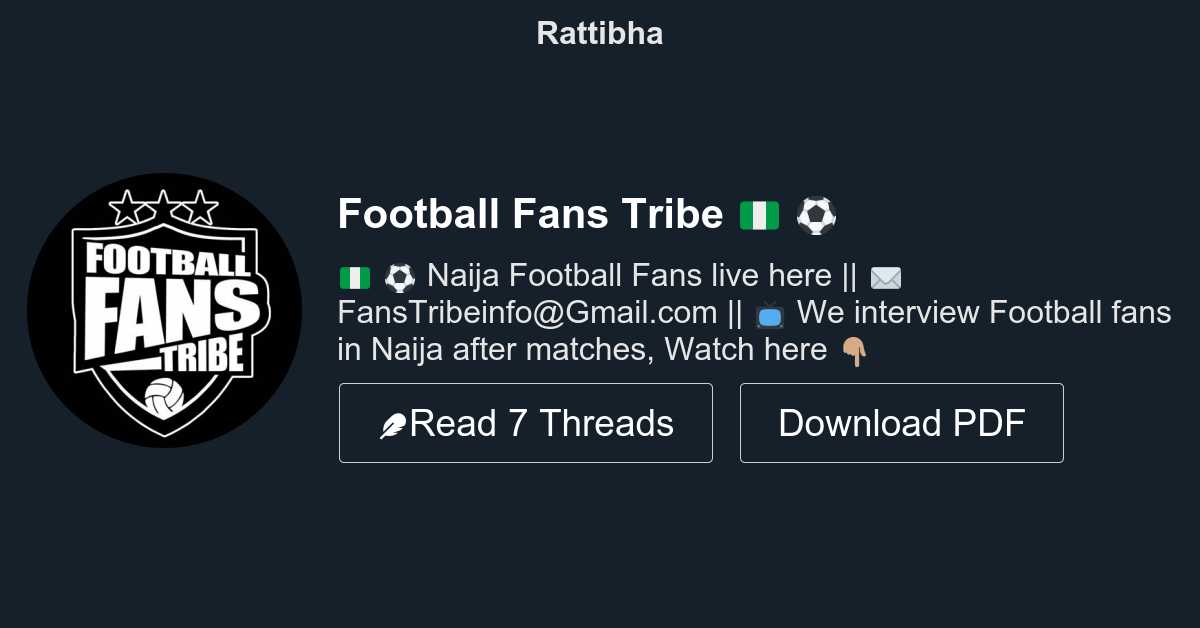 كاتب هذه السلسة: Football Fans Tribe 🇳🇬 ⚽ - رتبها