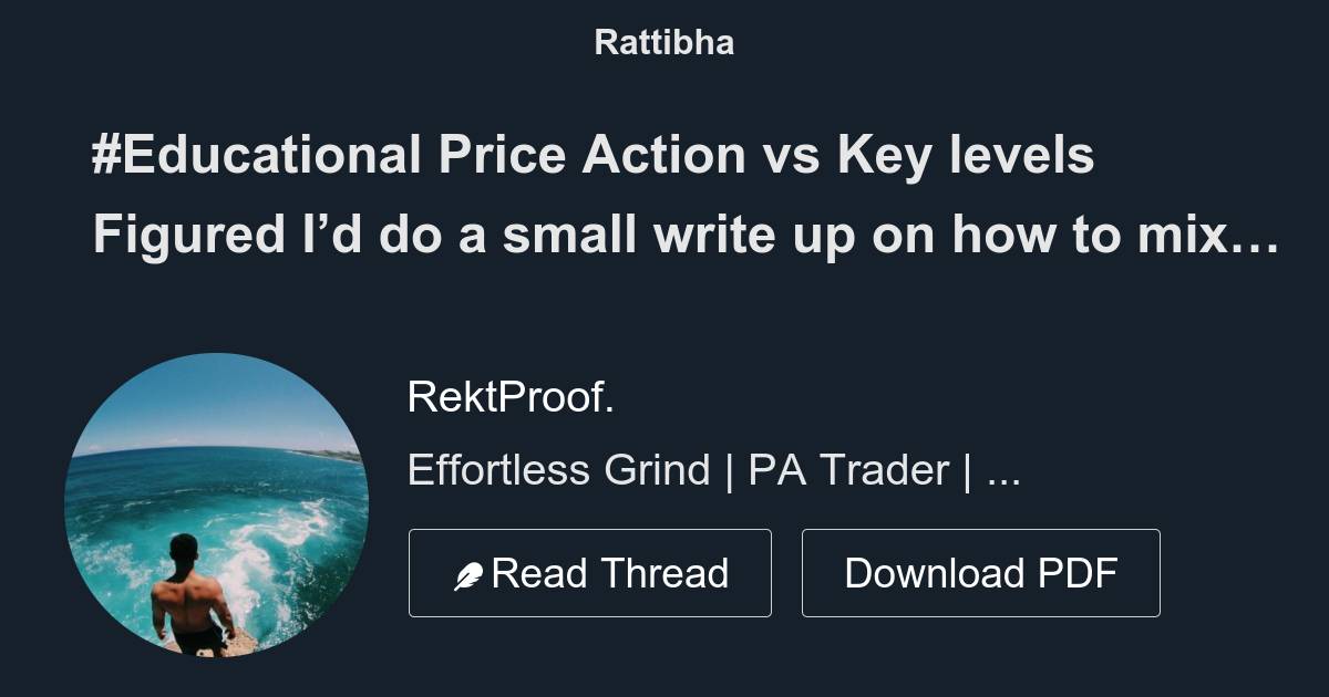#Educational Price Action vs Key levels Figured I’d do a small write up on how to mix certain ...