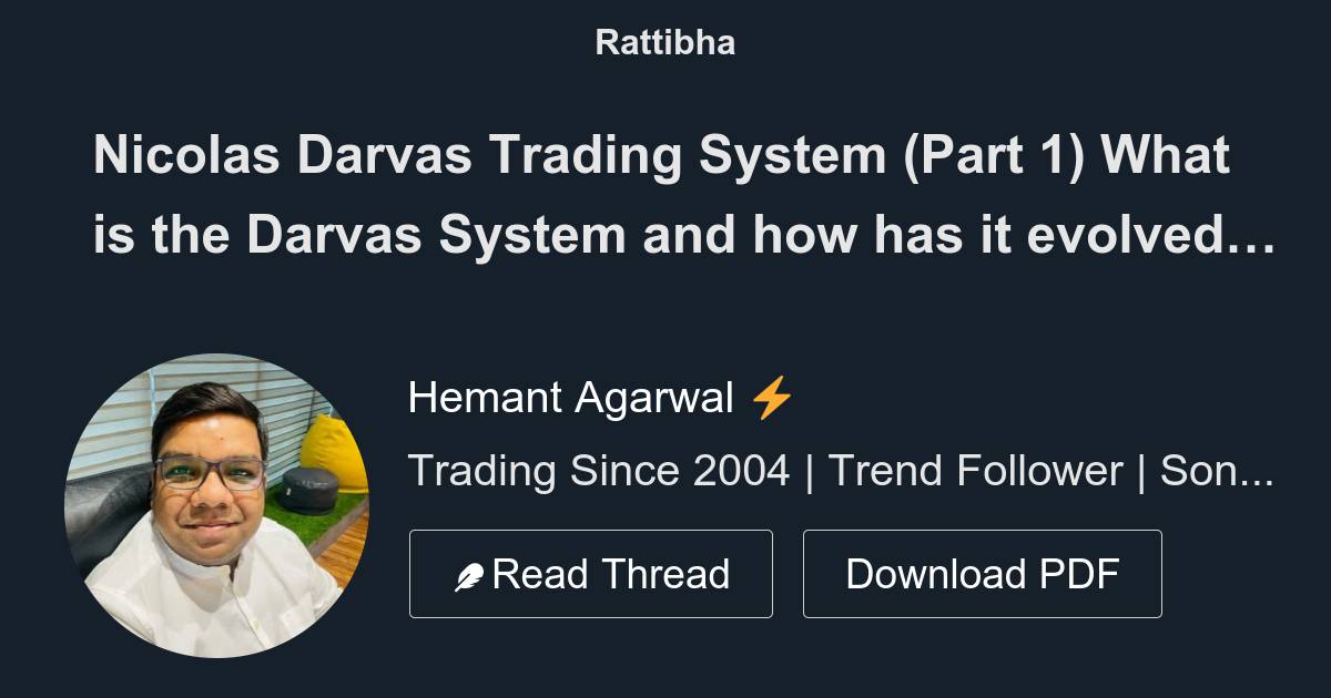 Nicolas Darvas Trading System (Part 1) What is the Darvas System and how has it evolved since ...