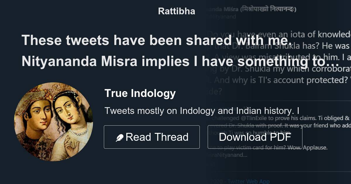 These tweets have been shared with me. Nityananda Misra implies I have something to "hide ...