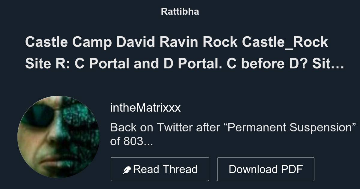 Castle Camp David Ravin Rock Castle_Rock Site R: C Portal and D Portal ...