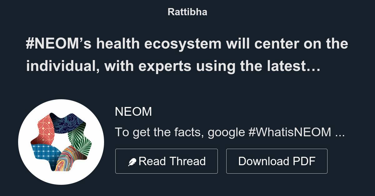 #NEOM’s health ecosystem will center on the individual, with experts ...