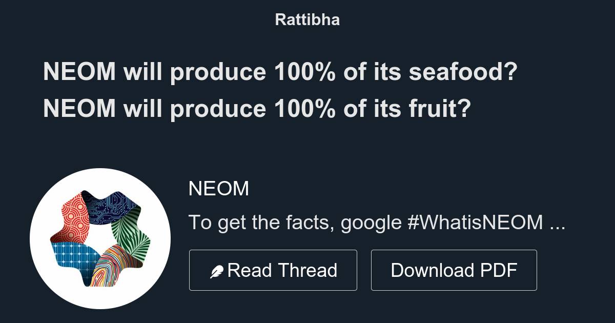 NEOM will produce 100% of its seafood? - المسلسل من NEOM @NEOM - رتبها