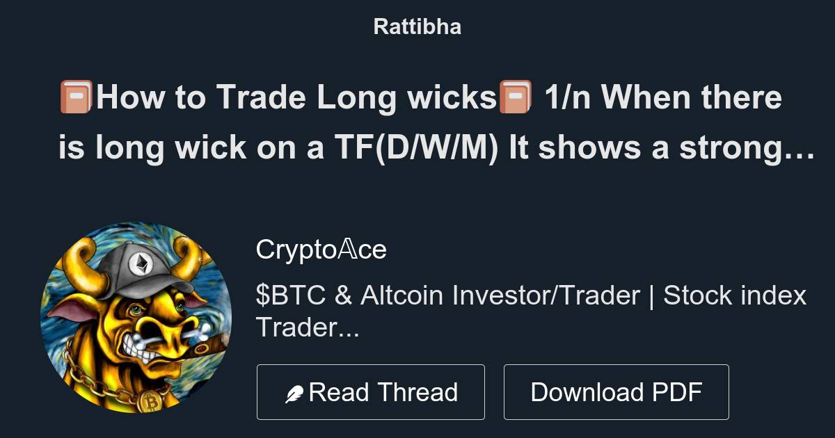 📔How to Trade Long wicks📔 1/n When there is long wick on a TF(D/W/M) It ...