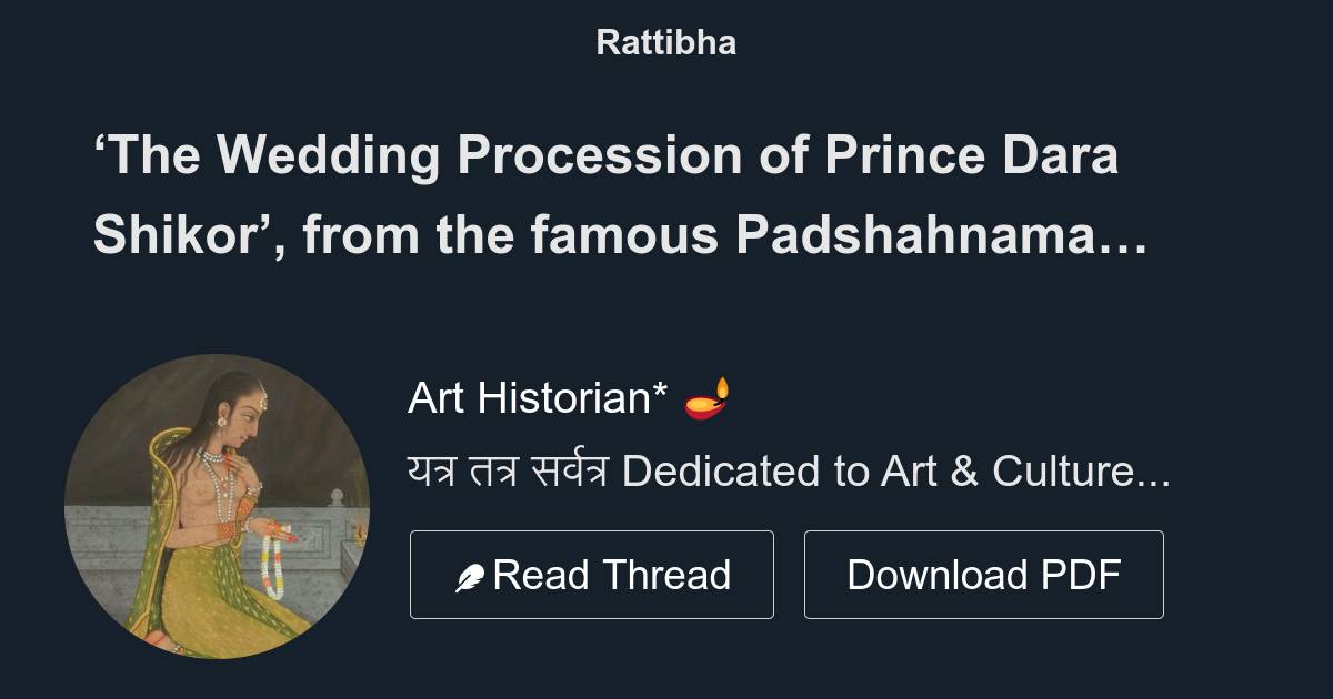 ‘The Wedding Procession of Prince Dara Shikor’, from the famous ...