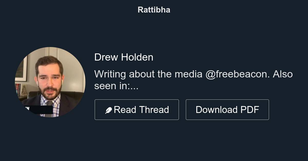 - Thread from Drew Holden @DrewHolden360 - Rattibha