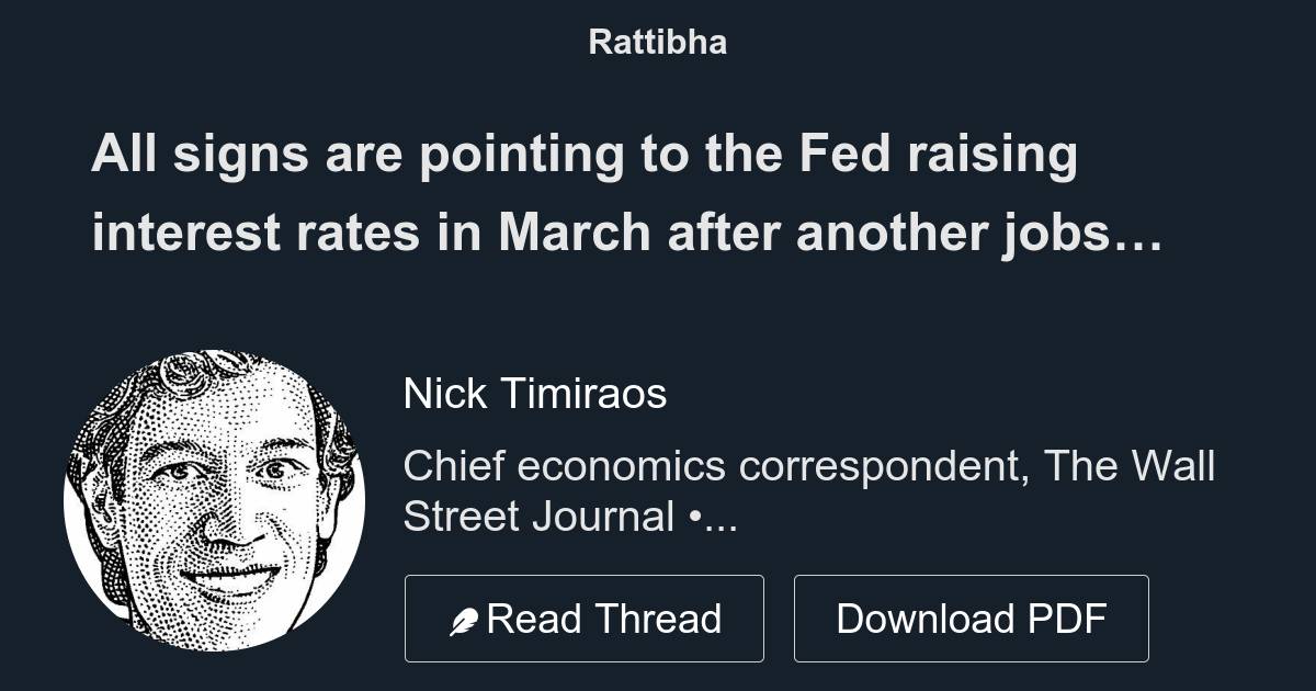 All signs are pointing to the Fed raising interest rates in March after ...