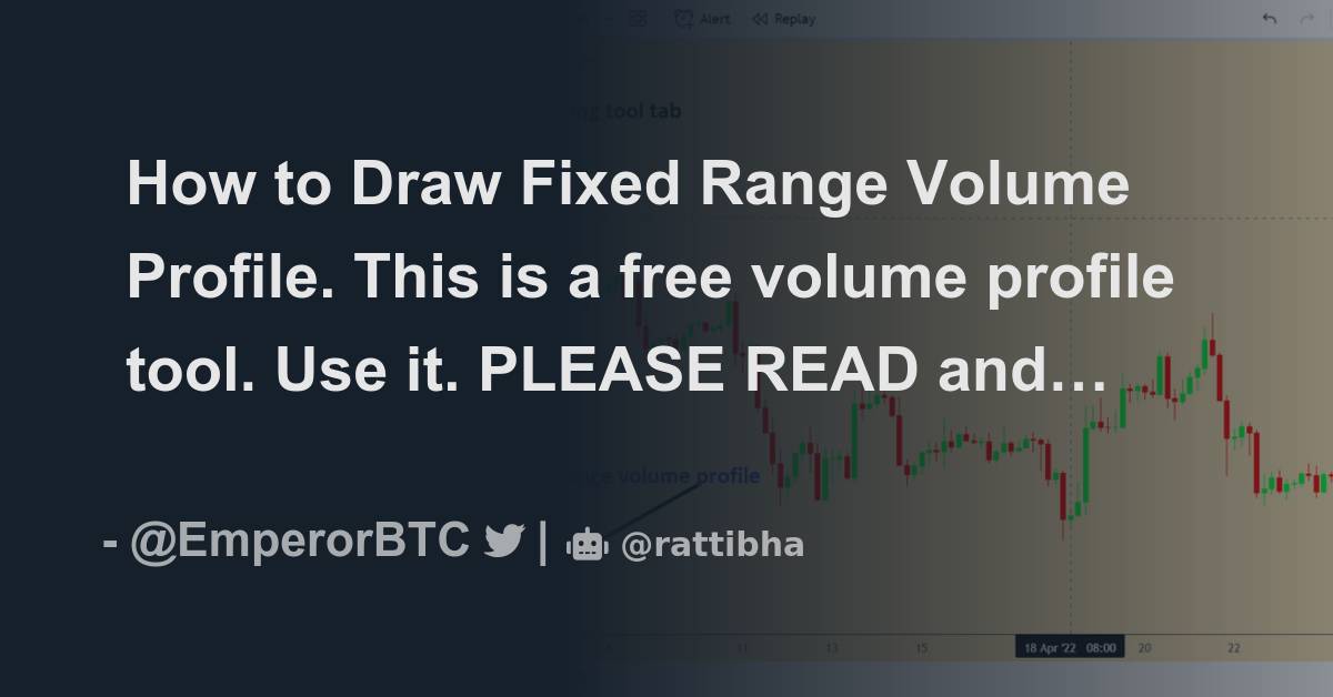 How to Draw Fixed Range Volume Profile. This is a free volume profile ...