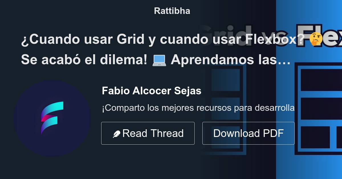 ¿Cuando usar Grid y cuando usar Flexbox? 🤔 Se acabó el dilema! 💻 Aprendamos las diferencias de ...