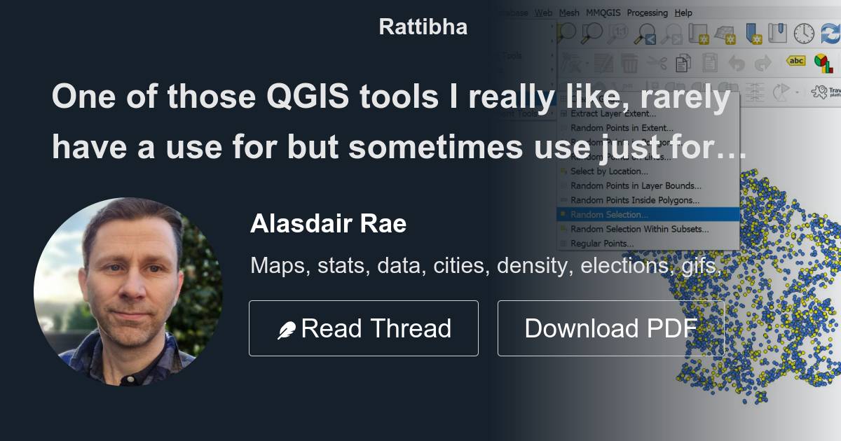 One of those QGIS tools I really like, rarely have a use for but ...