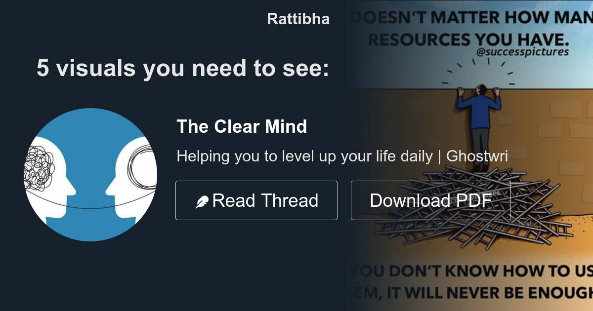 5 visuals you need to see: - المسلسل من The Clear Mind @TheClearedMind - رتبها
