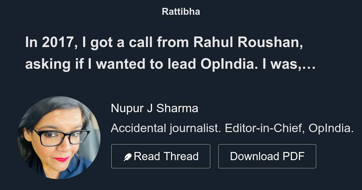 In 2017, I got a call from Rahul Roushan, asking if I wanted to lead ...