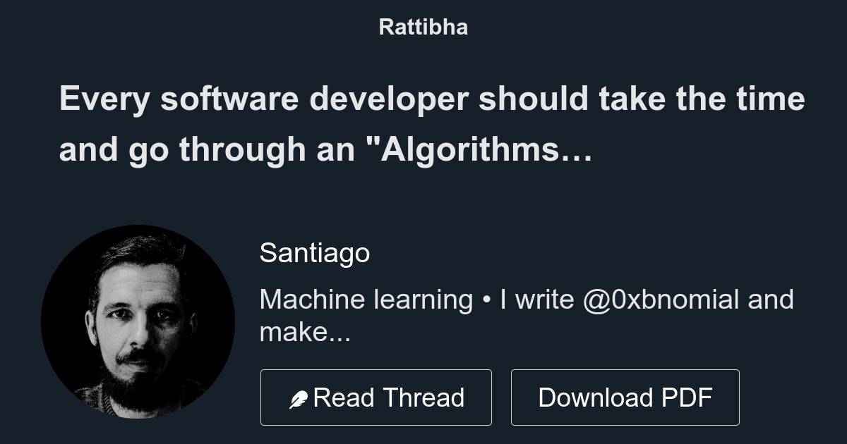 Every software developer should take the time and go through an "Algorithms Fundamentals" course ...
