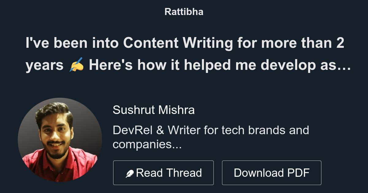 I've been into Content Writing for more than 2 years ️ Here's how it ...