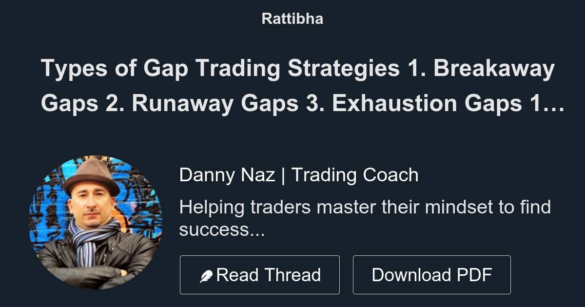 Types of Gap Trading Strategies 1. Breakaway Gaps 2. Runaway Gaps 3 ...