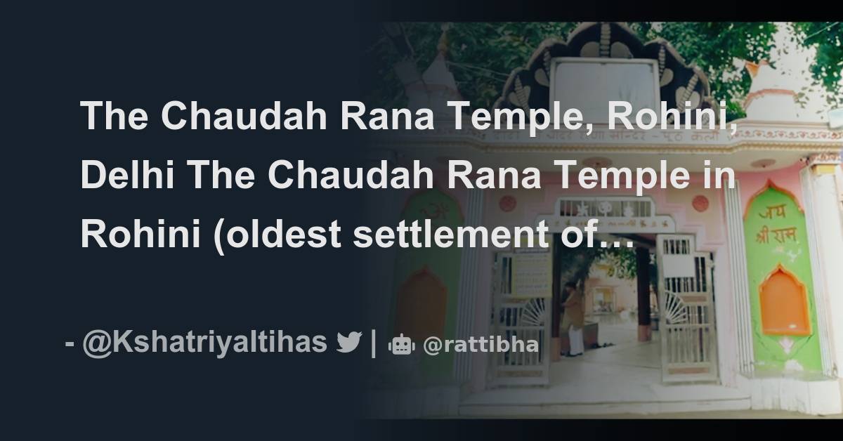 The Chaudah Rana Temple, Rohini, Delhi The Chaudah Rana Temple in ...
