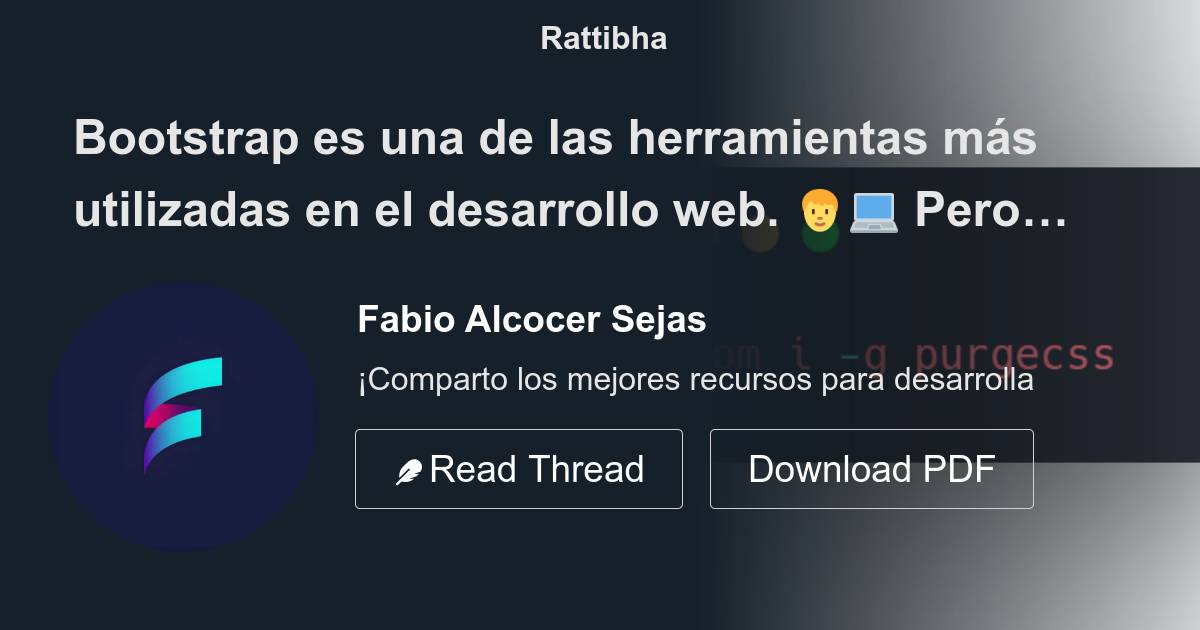 Bootstrap es una de las herramientas más utilizadas en el desarrollo web. 🧑‍💻 Pero tiene algunos ...