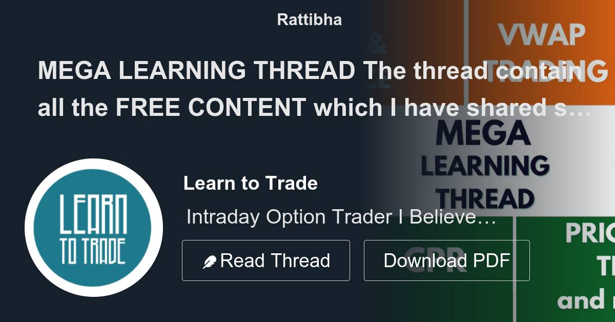 MEGA LEARNING THREAD The thread contain all the FREE CONTENT which I ...