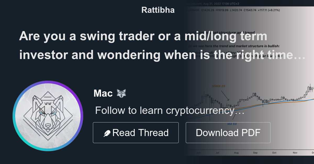 Are you a swing trader or a mid/long term investor and wondering when ...