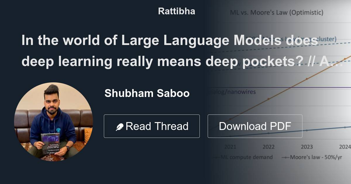 In the world of Large Language Models does deep learning really means ...