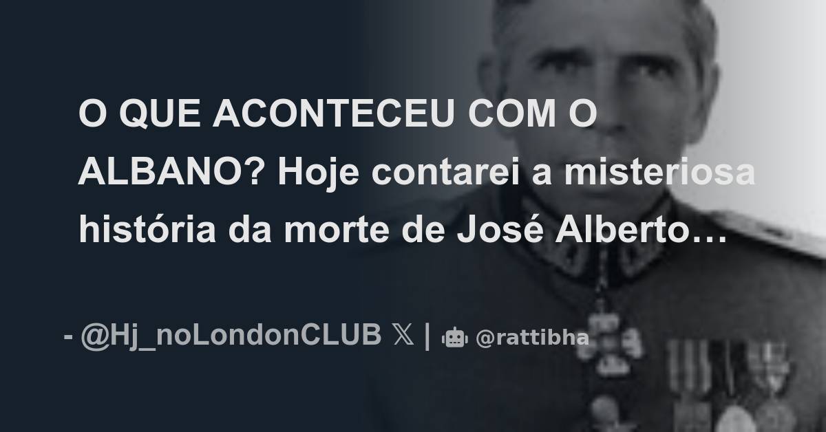 O Que Aconteceu Com O Albano Hoje Contarei A Misteriosa História Da