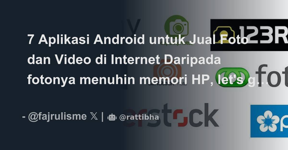 7 Aplikasi Android untuk Jual Foto dan Video di Internet Daripada ...
