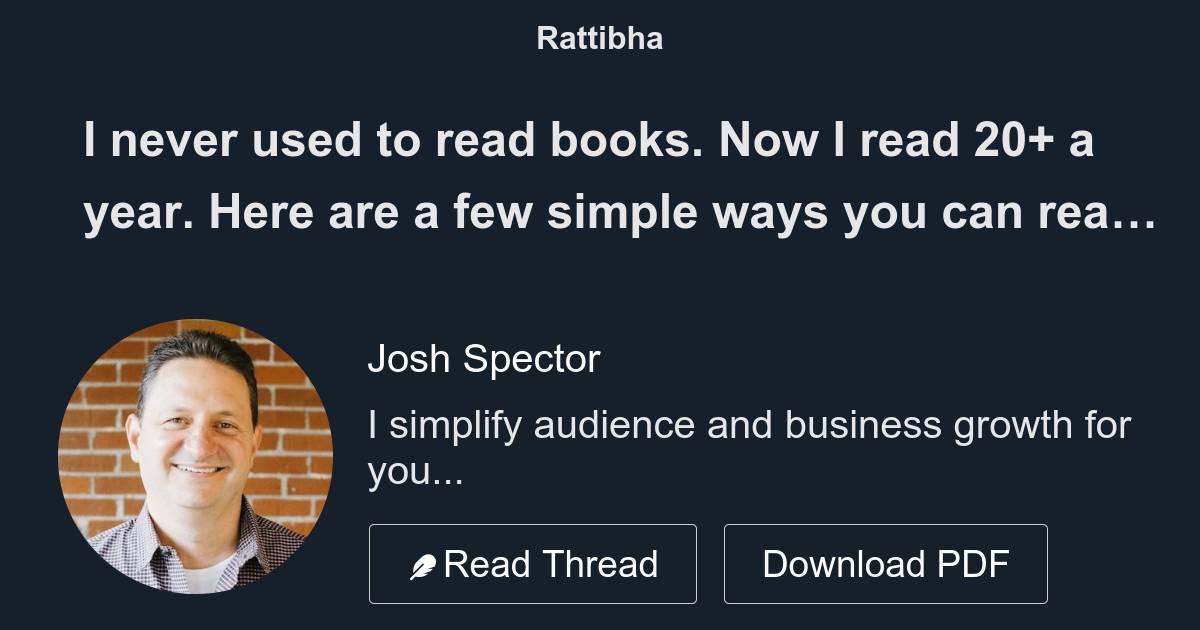 I never used to read books. Now I read 20+ a year. Here are a few ...