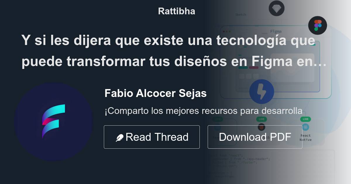 Y si les dijera que existe una tecnología que puede transformar tus diseños en Figma en apps de ...