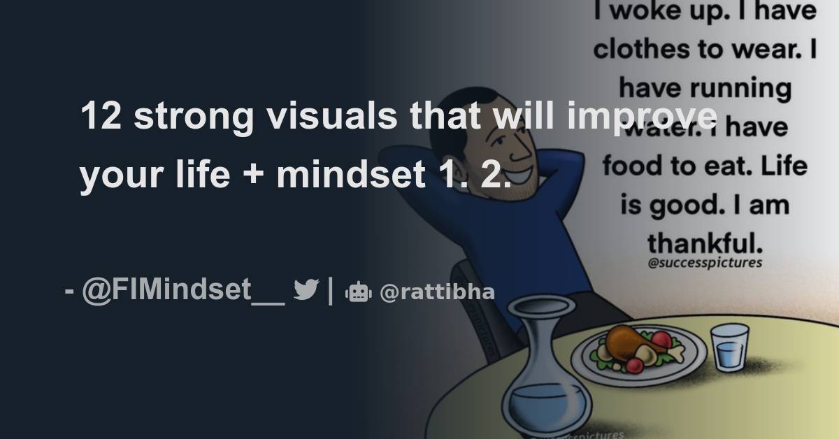 12 Strong Visuals That Will Improve Your Life Mindset 1 Thread From Fi Mindset Fimindset 