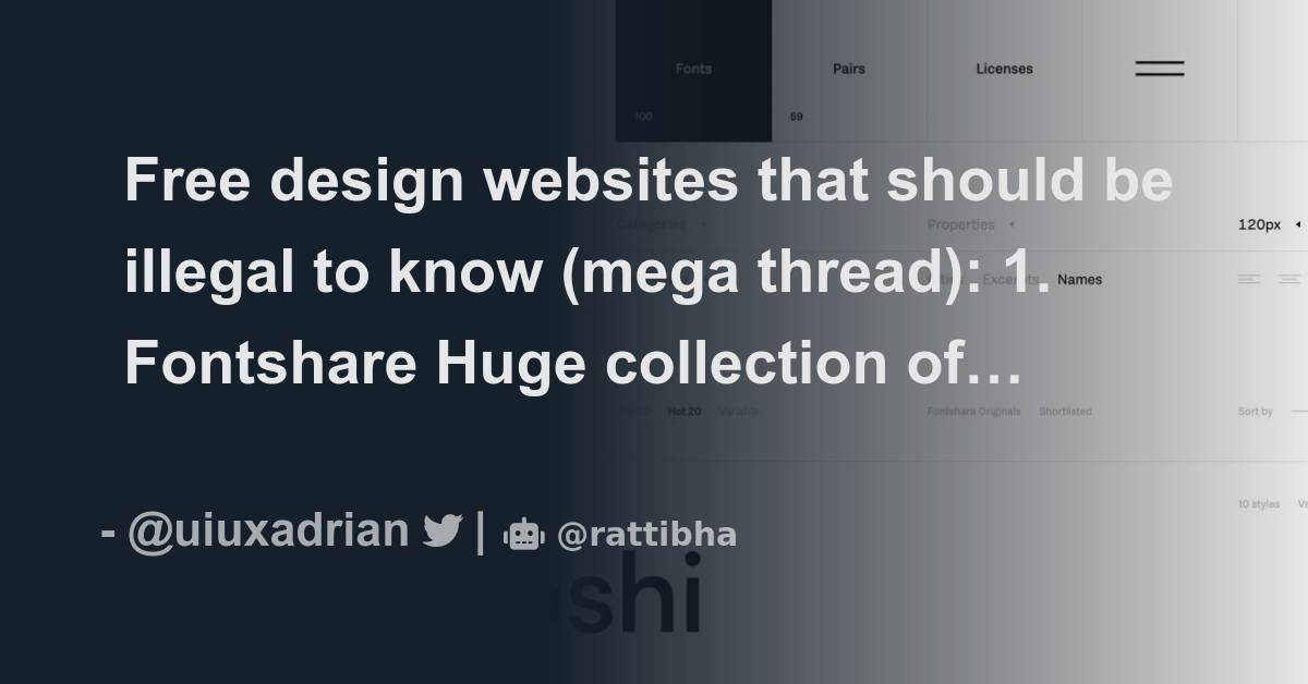 Free design websites that should be illegal to know (mega thread ...
