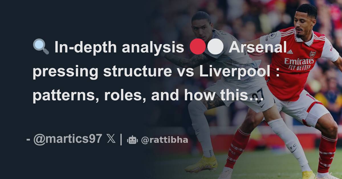 🔍 In-depth analysis 🔴⚪️ Arsenal pressing structure vs Liverpool ...