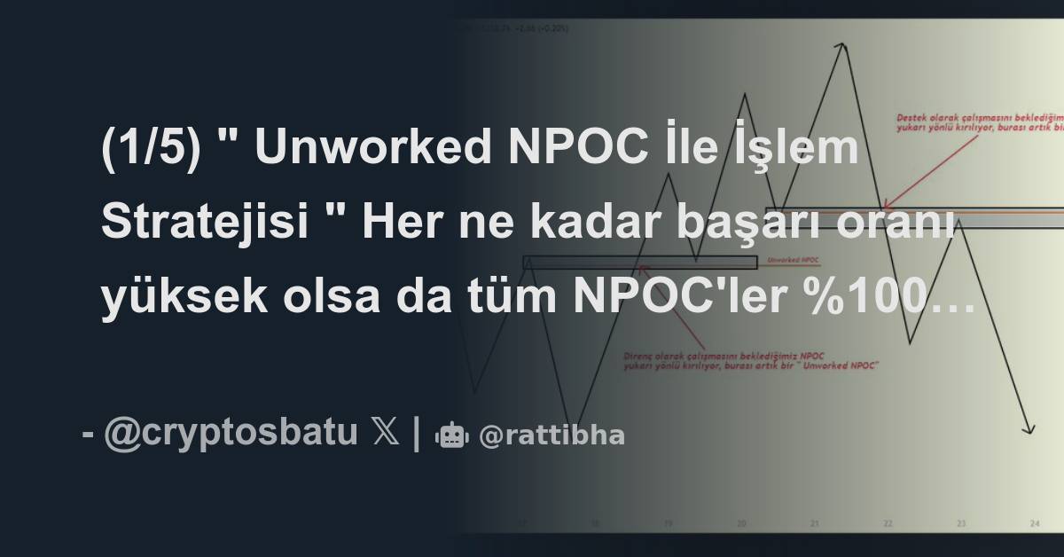 (1/5) " Unworked NPOC İle İşlem Stratejisi " Her ne kadar başarı oranı ...