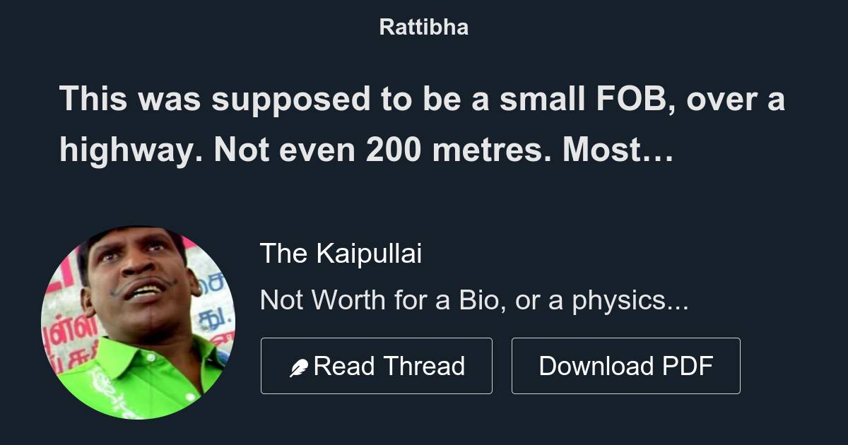 This was supposed to be a small FOB, over a highway. Not even 200 ...