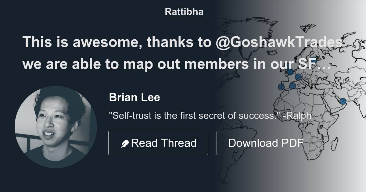 This is awesome, thanks to @GoshawkTrades we are able to map out ...