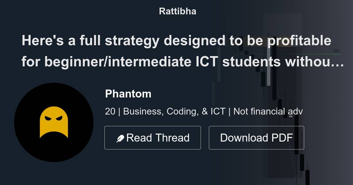 Here's a full strategy designed to be profitable for beginner ...