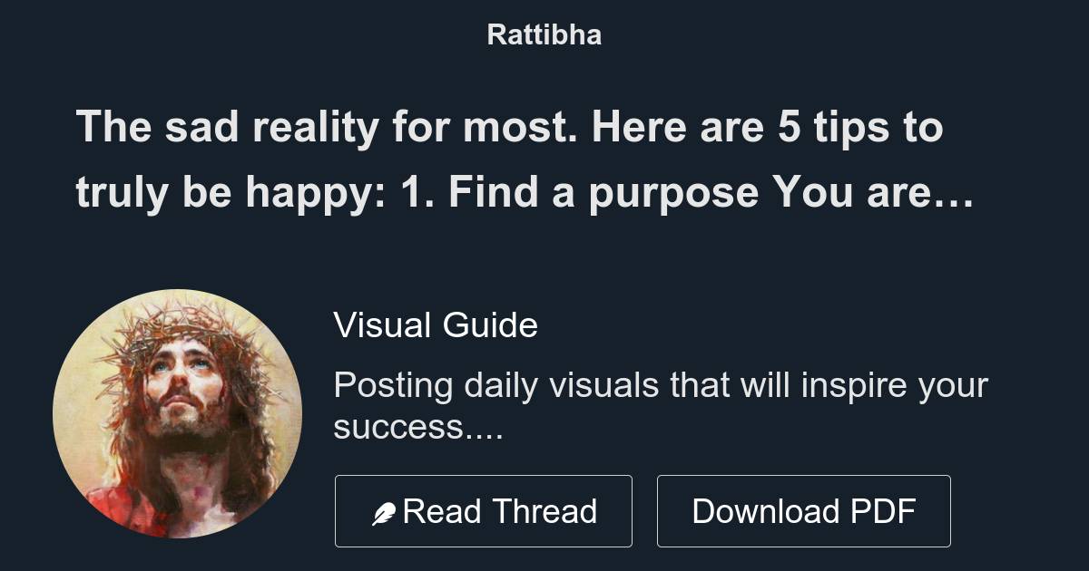 The sad reality for most. - Thread from Visual Guide @VisualGuide ...