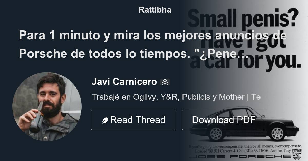 Para 1 minuto y mira los mejores anuncios de Porsche de todos lo tiempos. - المسلسل من Javi ...