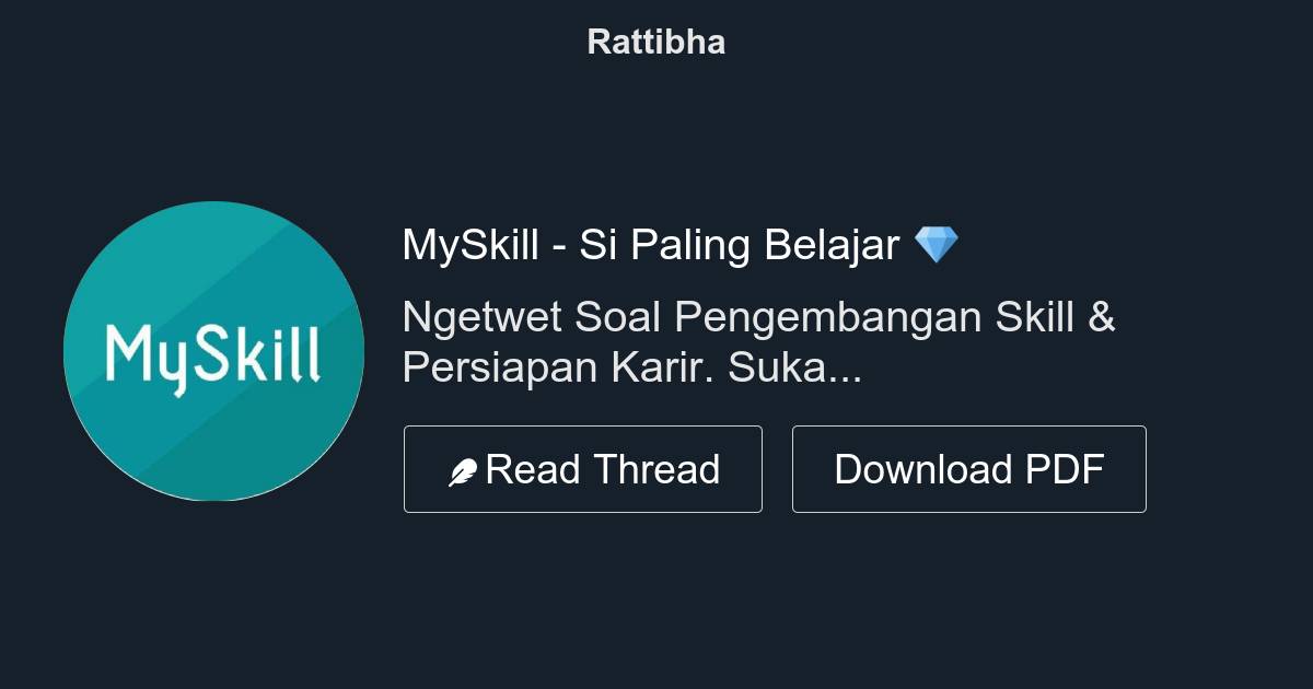 - المسلسل من MySkill - Si Paling Belajar @myskill_id - رتبها