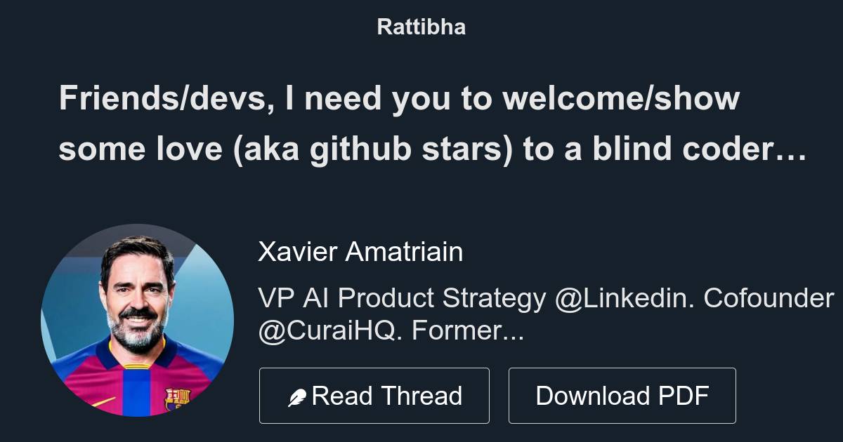 Friends/devs, I need you to welcome/show some love (aka github stars) to a blind coder I have ...