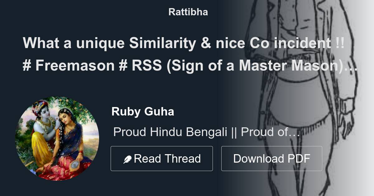 What a unique Similarity & nice Co incident !! https://t.co/Ij5mZSfjLR # Freemason # RSS (Sign ...