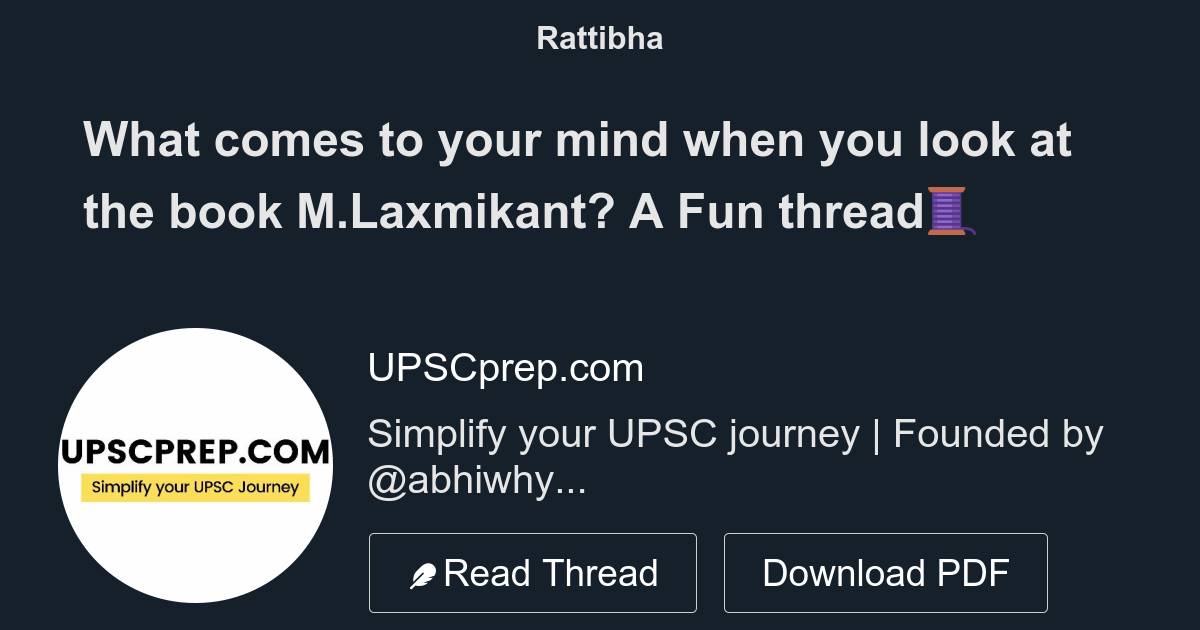 What comes to your mind when you look at the book M.Laxmikant? A Fun ...