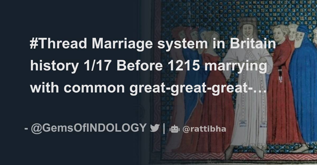 #Thread Marriage system in Britain history 1/17 - المسلسل من ...