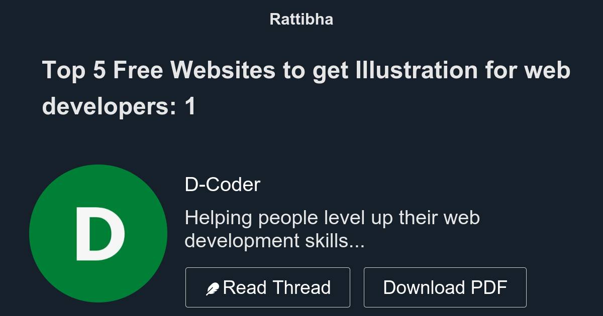 Top 5 Free Websites to get Illustration for web developers: - المسلسل ...