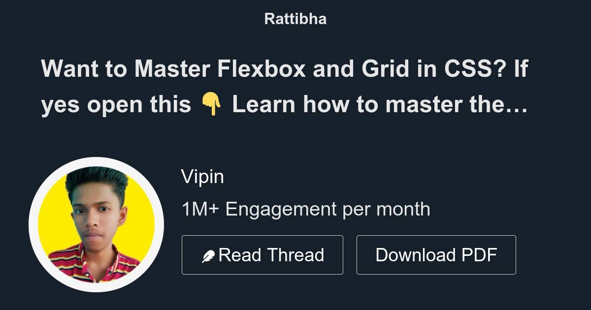 Want to Master Flexbox and Grid in CSS? If yes open this 👇 - المسلسل من Vipin @SocialWithAI - رتبها
