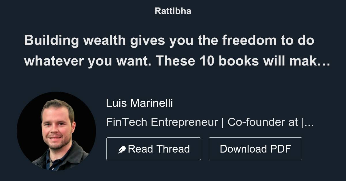 Building wealth gives you the freedom to do whatever you want. These 10 ...
