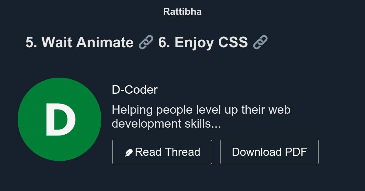 5. Wait Animate 🔗 - المسلسل من D-Coder @Damn_coder - رتبها