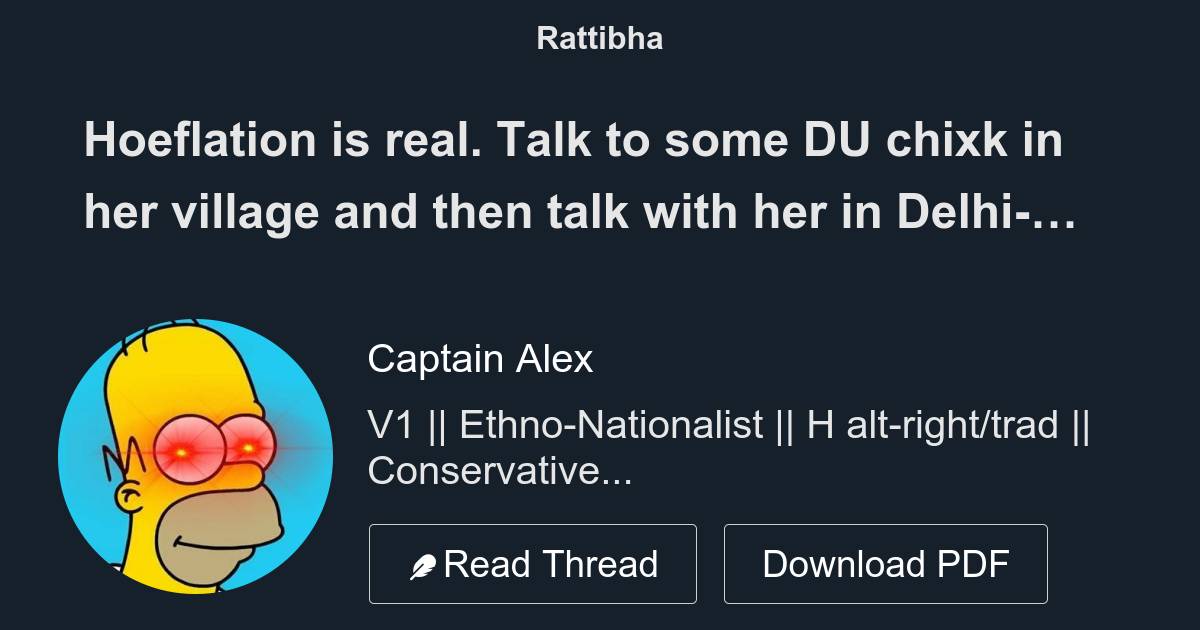 Hoeflation is real. Talk to some DU chixk in her village and then talk ...