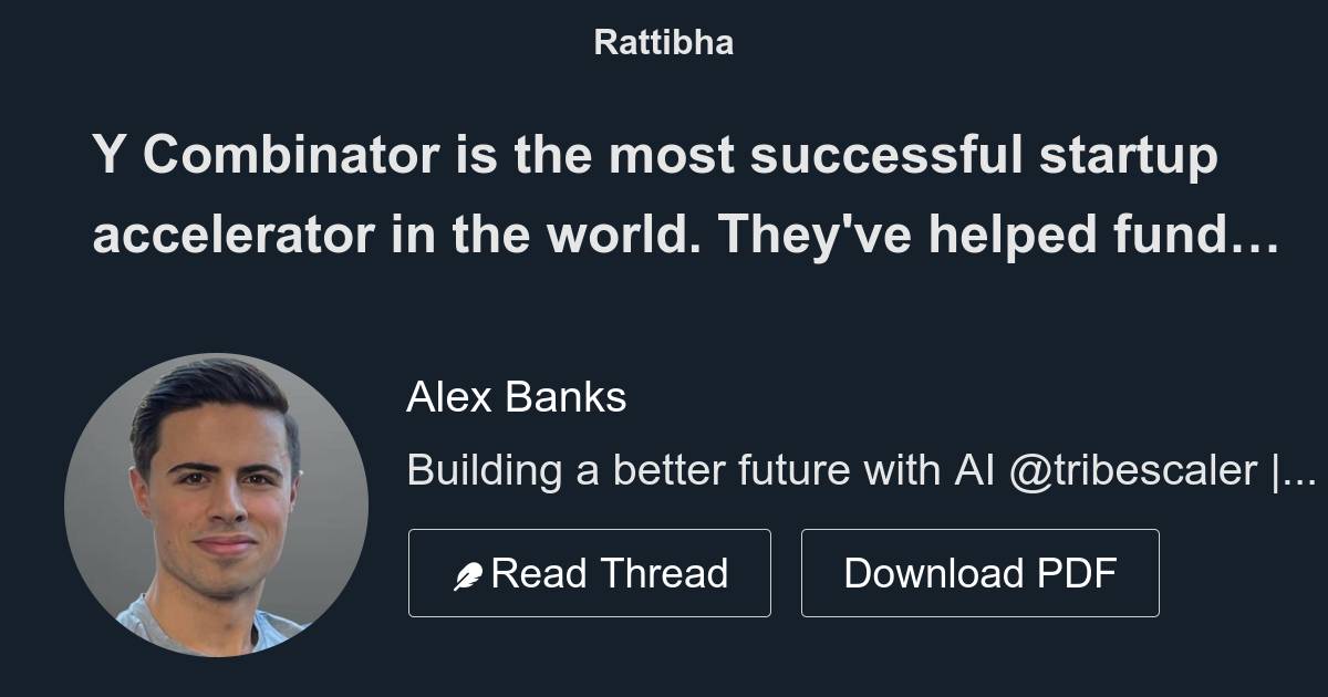 Y Combinator is the most successful startup accelerator in the world. They've helped fund ...