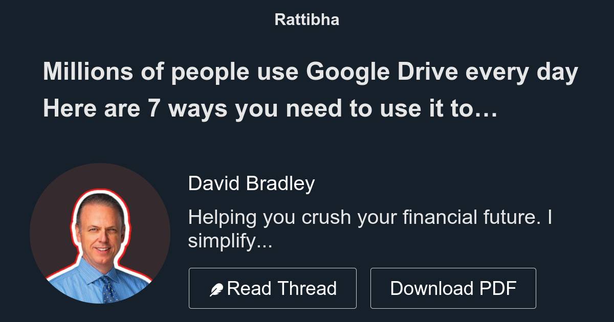 Millions of people use Google Drive every day Here are 7 ways you need ...