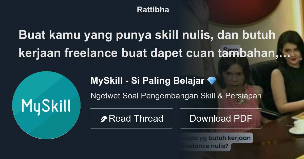 Buat kamu yang punya skill nulis, dan butuh kerjaan freelance buat dapet cuan tambahan, coba cek ...
